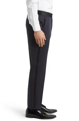 BOSS Genius Virgin Wool Tux Pants