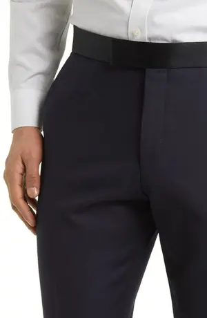 BOSS Genius Virgin Wool Tux Pants