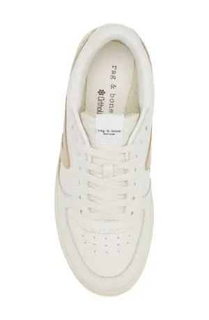 Rag & Bone Retro Court Sneaker - White/dune