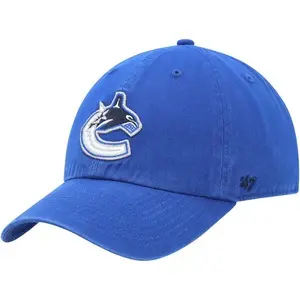 '47 Vancouver Canucks Team Clean Up Adjustable Hat - Blue