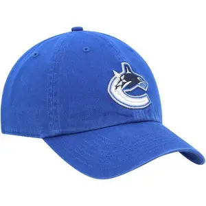 '47 Vancouver Canucks Team Clean Up Adjustable Hat - Blue