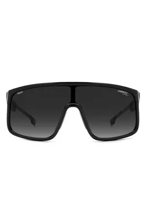 Carrera Eyewear 99mm Shield Sunglasses - Black/grey Shaded