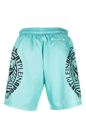 PLEIN SPORT Logo-print Swim Trunks