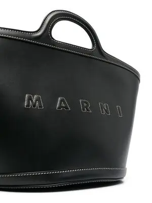 Marni Large Tropicalia Tote Bag - Black
