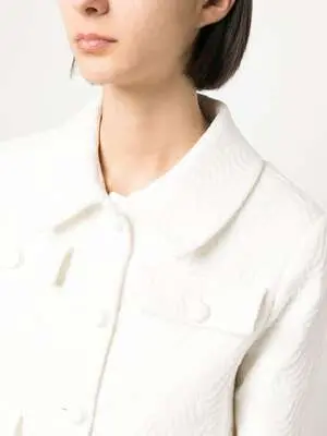 P.a.r.o.s.h Embossed-texture Cropped Jacket