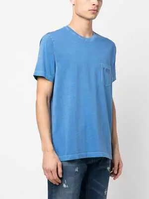 FAY Short-sleeve Cotton T-shirt - Blue