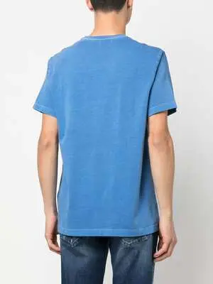 FAY Short-sleeve Cotton T-shirt - Blue
