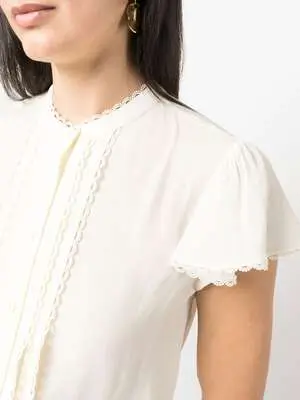 TWINSET Lace-trimmed Blouse