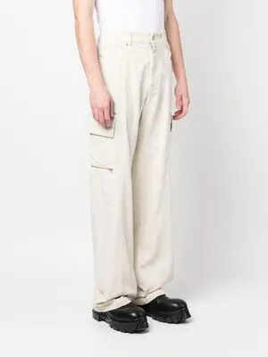 1017 Alyx 9sm Wide-leg Cotton Canvas Trousers