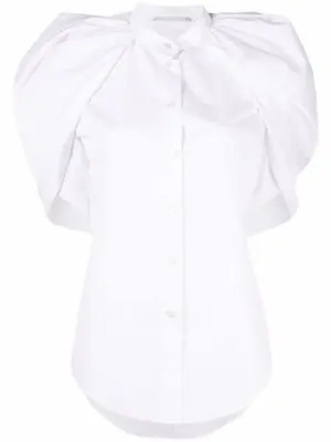 Stella McCartney Short Puff Sleeve Shirt - White