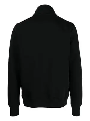 Paul Smith Logo-embroidered Funnel Neck Sweatshirt - Black