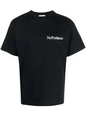 Aries No Problemo Cotton T-shirt - Black