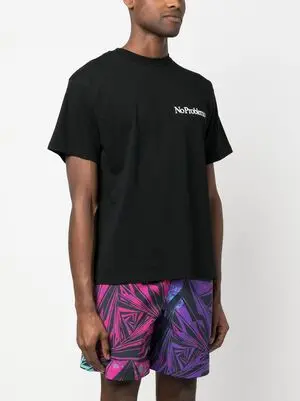 Aries No Problemo Cotton T-shirt - Black