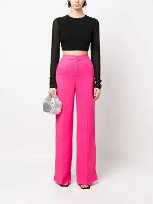 Andamane High-waisted Tailored Trousers - Pink