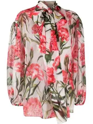 Dolce & Gabbana Pussy Bow Blouses