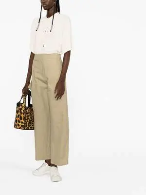 Studio Nicholson Side-patch Pocket Cropped Trousers