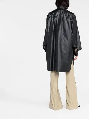 MAISON MARGIELA Longline Faux-leather Shirt