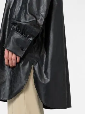 MAISON MARGIELA Longline Faux-leather Shirt