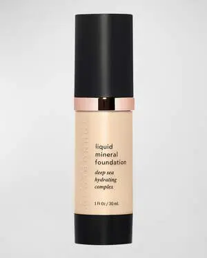 YOUNGBLOOD MINERAL COSMETICS Liquid Mineral Foundation Deep Sea Hydrating Complex, 1 Oz. Pebble