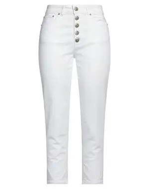 DONDUP Tapered High-Waisted Pants White