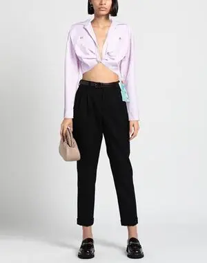 OFF-WHITE™ Cotton And Polyamide Cropped Top - Lilac