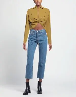 OFF-WHITE™ Cropped Top - Sage Green