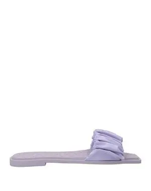 Santoni SANTONI Leather Slide Sandals Purple