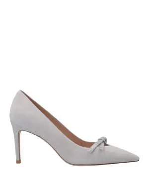 STUART WEITZMAN Pumps In Soft Leather Light Grey