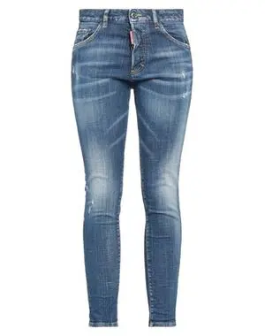 Dsquared2 Jeans In Cotton, Elastane, And Calfskin