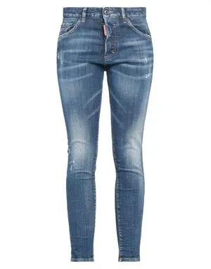 Dsquared2 Jeans In Cotton, Elastane, And Calfskin