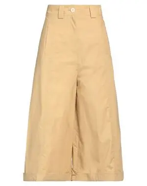 Momoni Cotton Straight Leg Pants - Beige