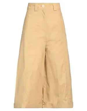 Momoni Cotton Straight Leg Pants - Beige