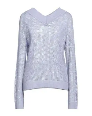 N.O.W. ANDREA ROSATI CASHMERE Openwork Viscose Sweater - Purple