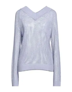 N.O.W. ANDREA ROSATI CASHMERE Openwork Viscose Sweater - Purple