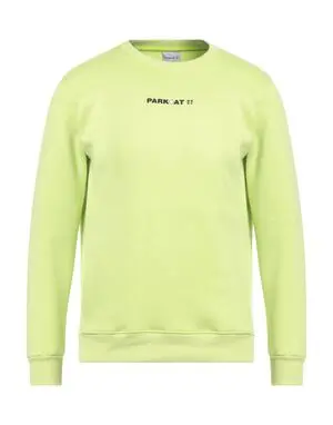 PARKOAT Solid Color Fleece Sweatshirt - Green