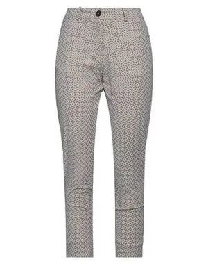 RRD Flared Geometric Print Pants - Khaki