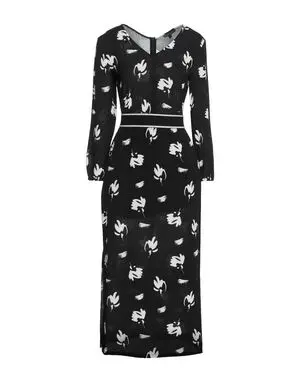 Armani Exchange Floral-print Maxi Dress - Black