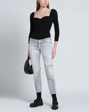 Dsquared2 Cotton Elastane Straight-leg Jeans - Grey