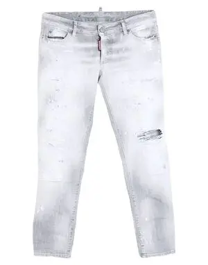 Dsquared2 Cotton Elastane Straight-leg Jeans - Grey