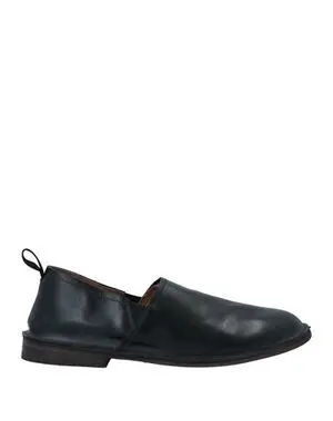 Moma Dark Calfskin Loafers - Black