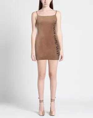 OFF-WHITE™ Mini Knit Dress - Beige