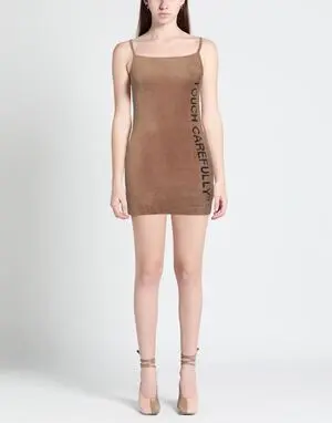 OFF-WHITE™ Mini Knit Dress - Beige