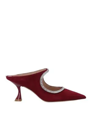 STUART WEITZMAN Leather Mules - Red