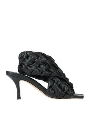 SUOLI Ankle Strap Sandals - Black
