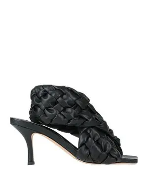 SUOLI Ankle Strap Sandals - Black