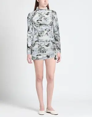 OFF-WHITE™ Mini Floral-print Bodycon Dress - Beige