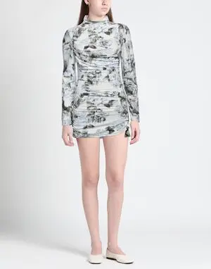 OFF-WHITE™ Mini Floral-print Bodycon Dress - Beige
