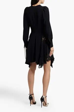 Stella McCartney Celeste Lace-paneled Crepe Dress