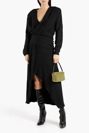 IRO PARIS Elmas Asymmetric Crepe Dress