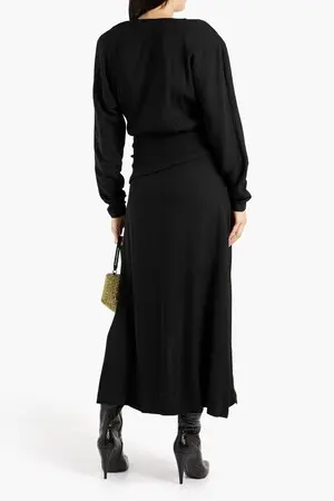 IRO PARIS Elmas Asymmetric Crepe Dress